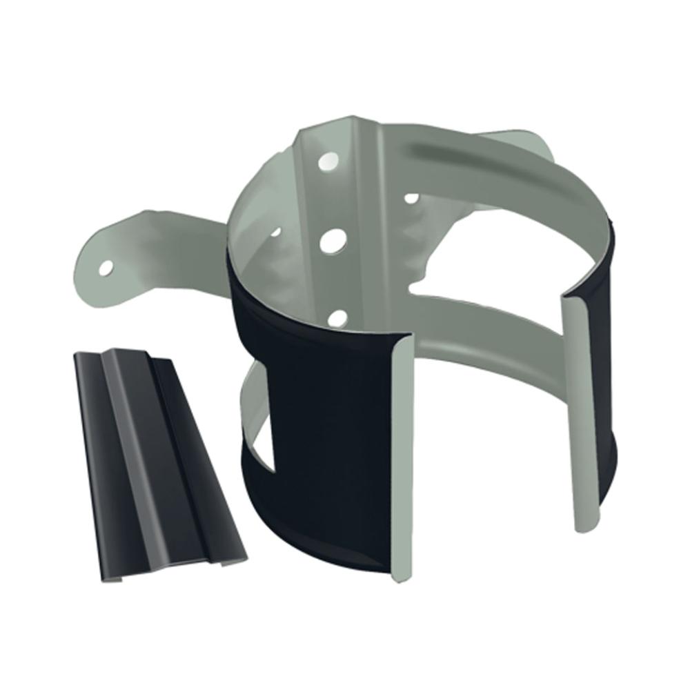 Держатель трубы/ хомут (дерево) GL Optima 90мм Полиэстер матовый RAL 7024 (серый) код товара ...